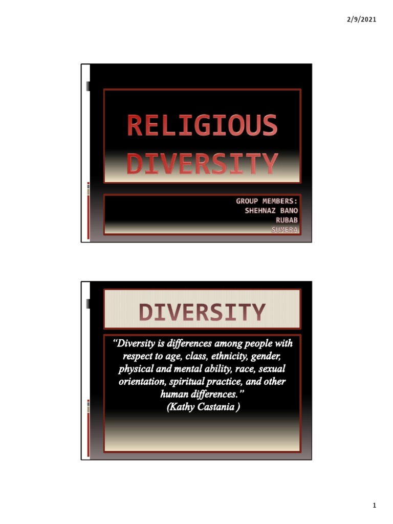 Religious Diversity | PDF