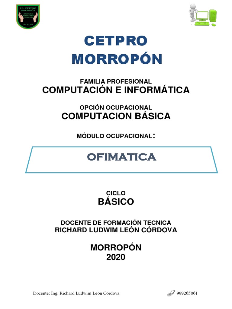 Modulo Computacion Basica Cetpro 2020 | PDF | Internet | Microsoft PowerPoint