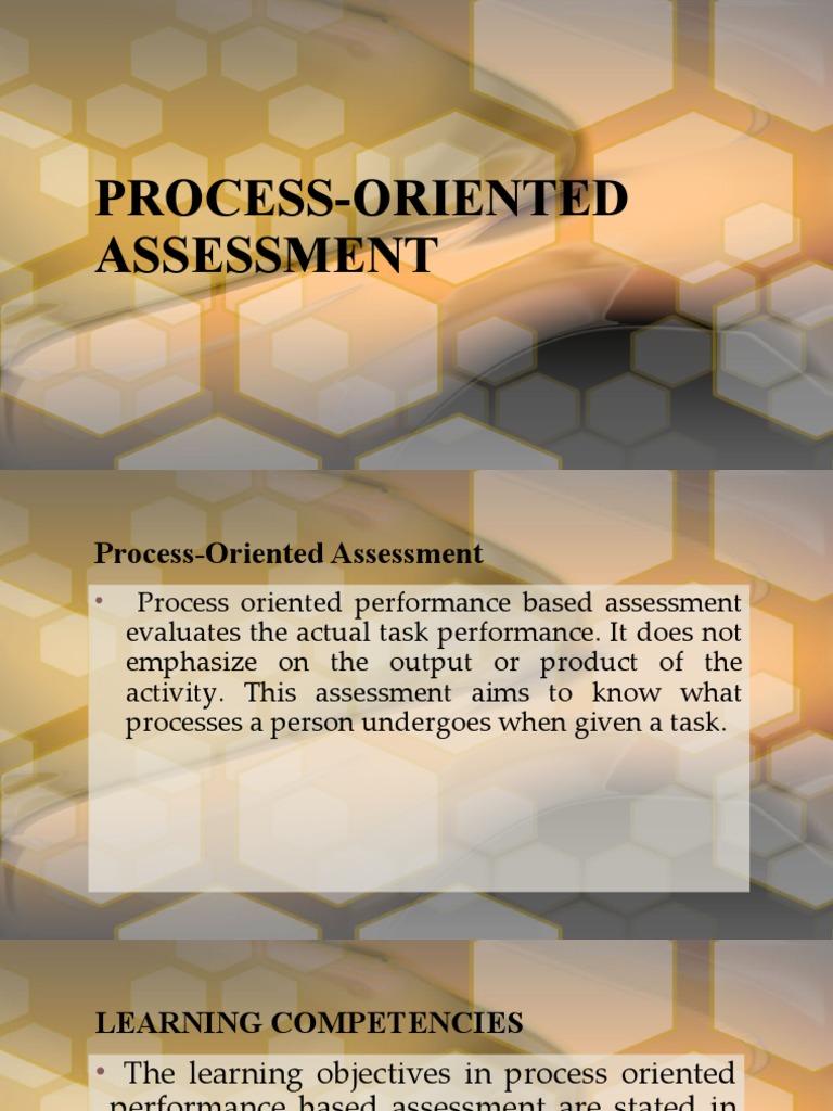 Process Oriented Assessment | PDF | Rubric (Academic) | Educational ...