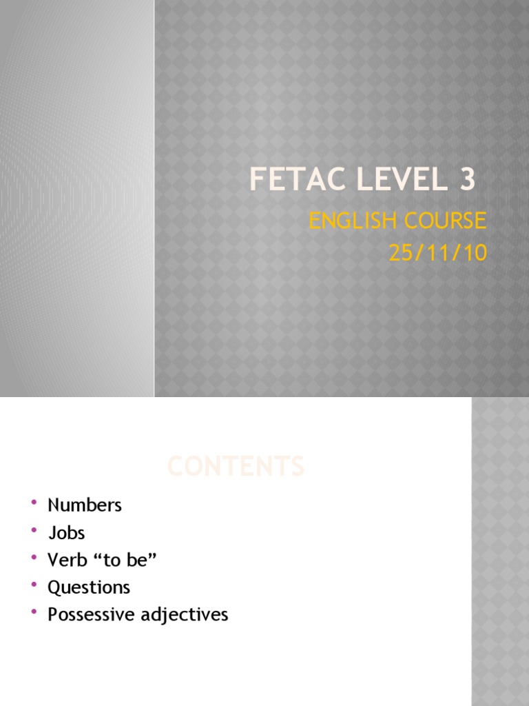 Fetac Level 3part 2 | PDF | Verb | Question