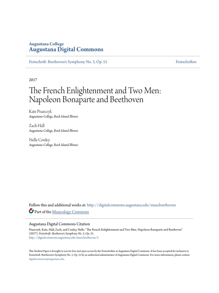 The French Enlightenment and Two Men: Napoleon Bonaparte and Beet | PDF ...