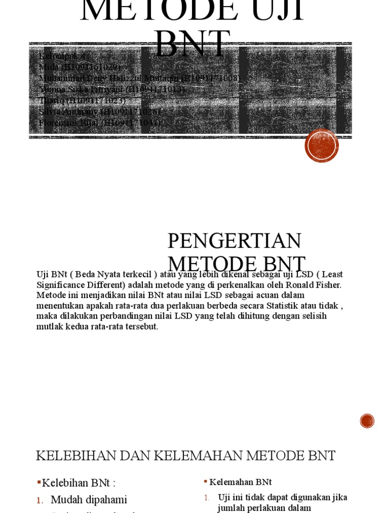 Metode Uji BNT | PDF