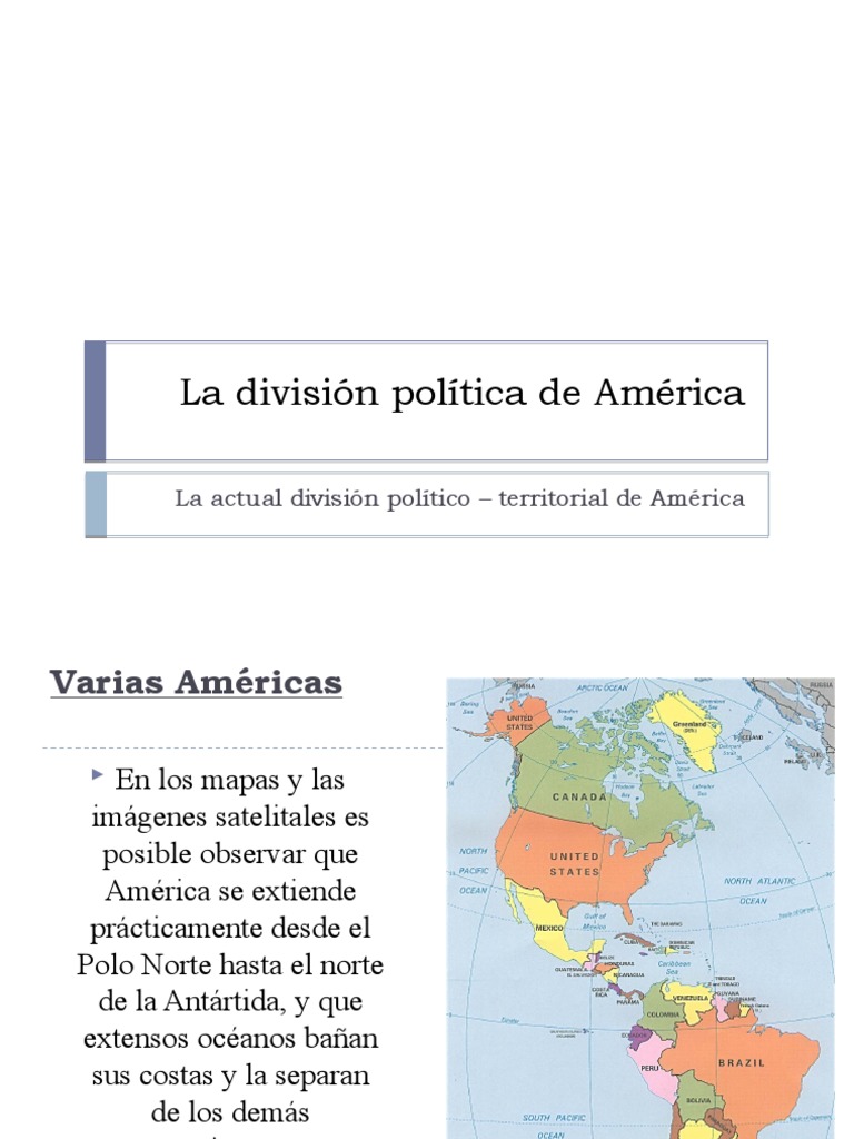 La División Política de América | Unduh gratis PDF | Américas | Continente