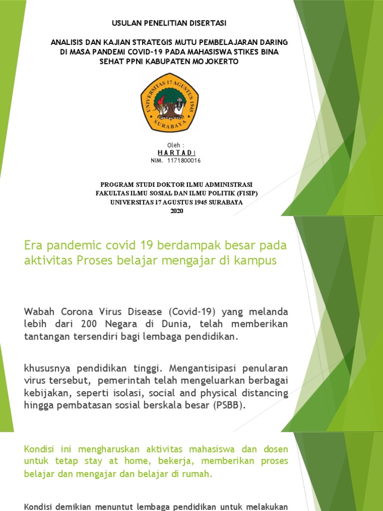 USULAN PENELITIAN DISERTASI 2020-09 - Salin | PDF