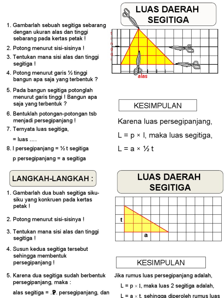 Menghitung Luas Segitiga | PDF | Metode & Bahan Ajar | Sains & Matematika