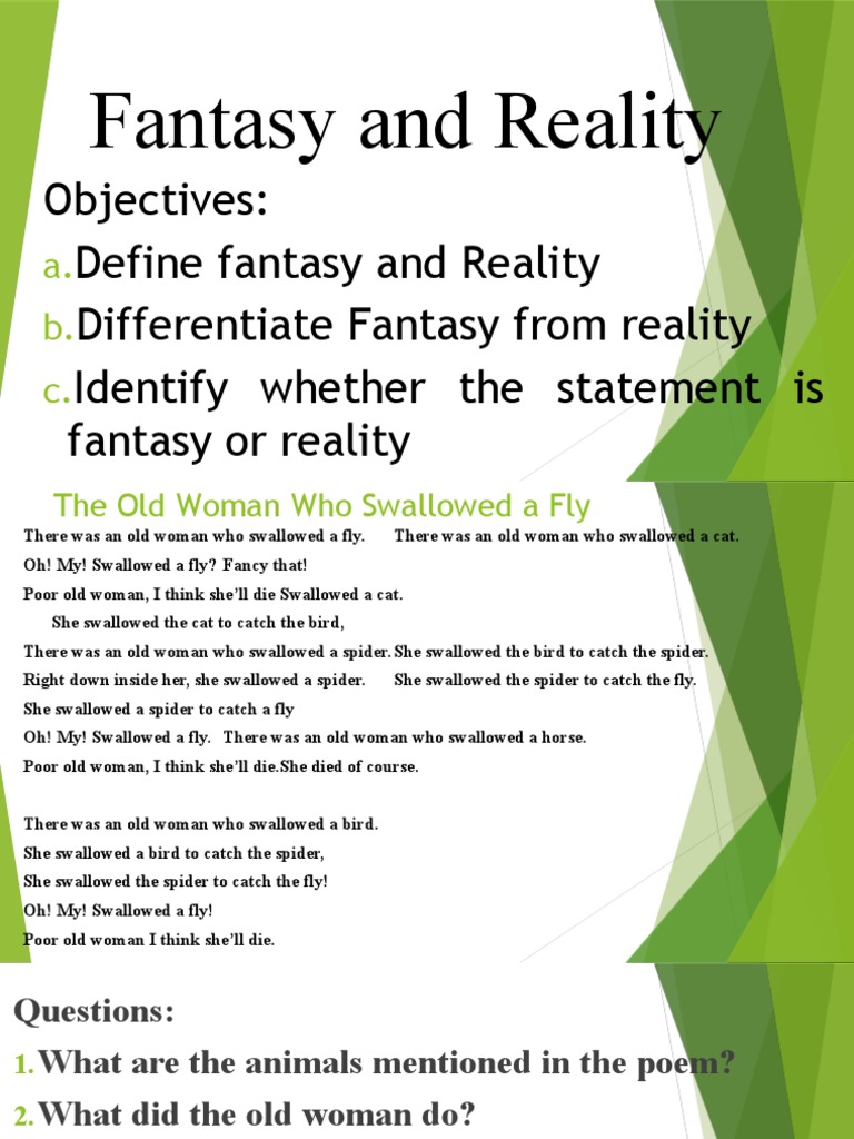 Fantasy and Reality | PDF | General Fiction
