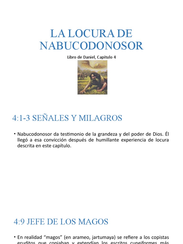 Libro de Daniel Cap. 4 | PDF | Daniel (figura bíblica) | Nabucodonosor Ii