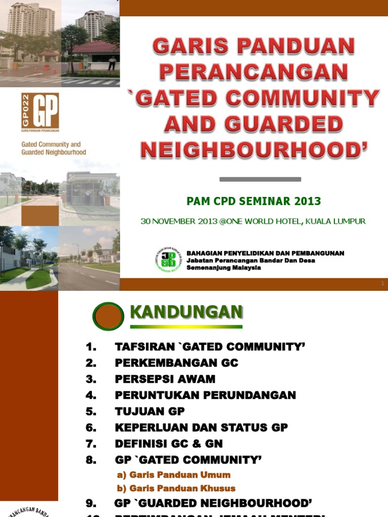 1.0 Garis Panduan Perancangan-Gated Community and Guarded Neighbourhood ...