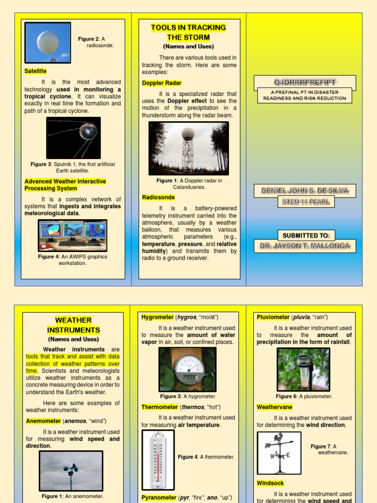 Tools in Tracking The Storm: (Names and Uses) | PDF | Meteorology ...