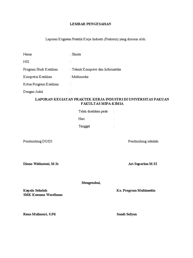 Laporan Shinta 2 | PDF