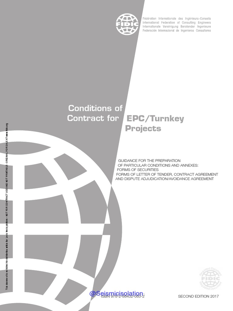 FIDIC Silver Book Conditions of Contract | PDF | Copyright | License