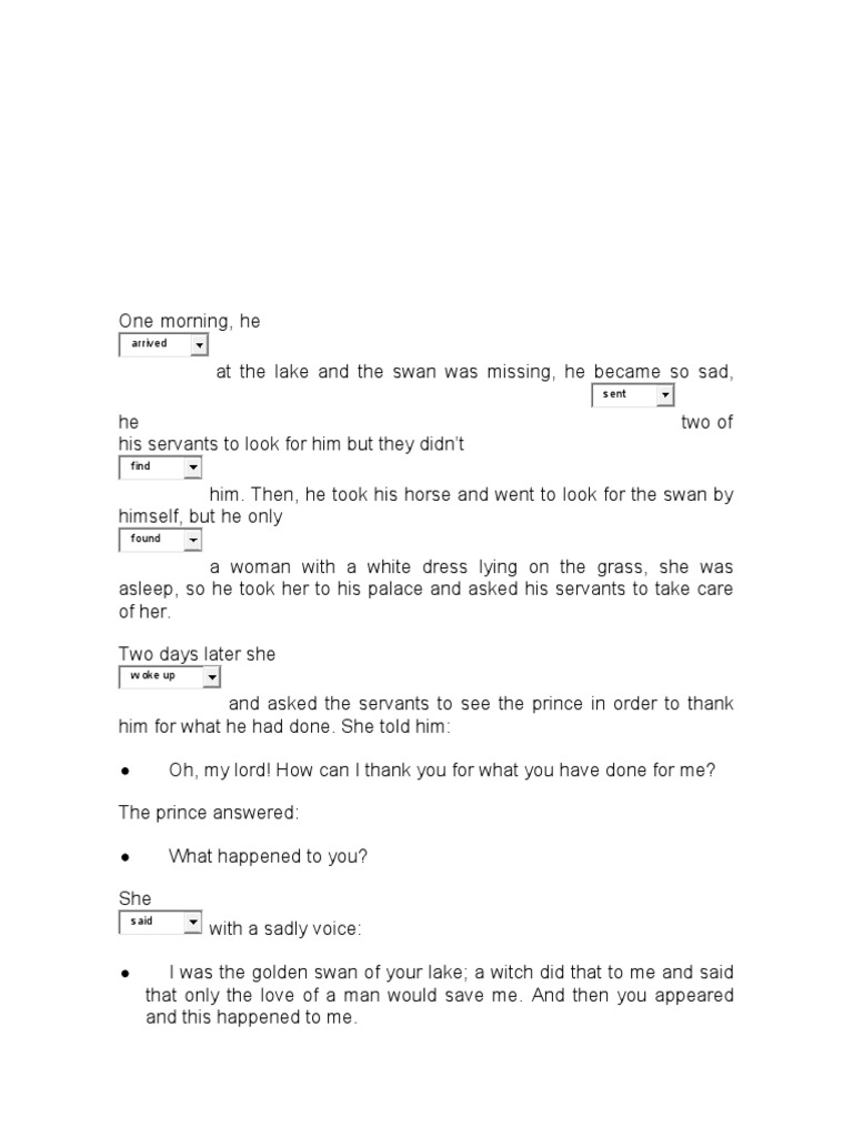 Interactive Activity Telling A Story | PDF