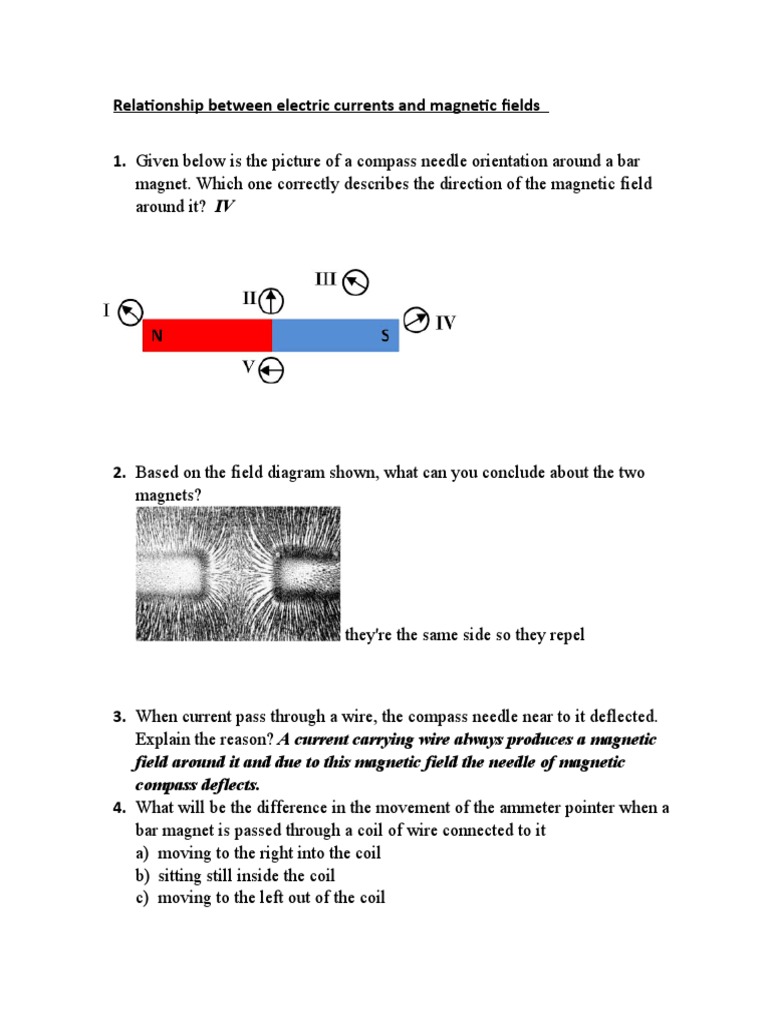 Magnetism Review 2021 | PDF | Magnetic Field | Magnet