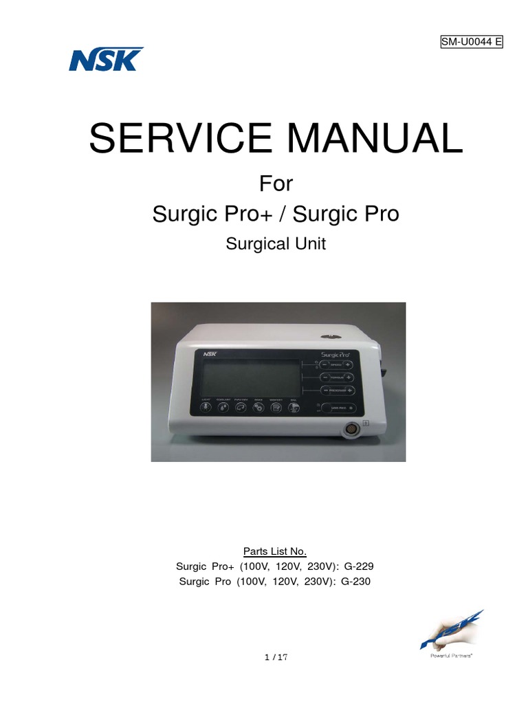 Surgic Pro+ & Pro Service Manual | PDF | Electrical Connector | Screw