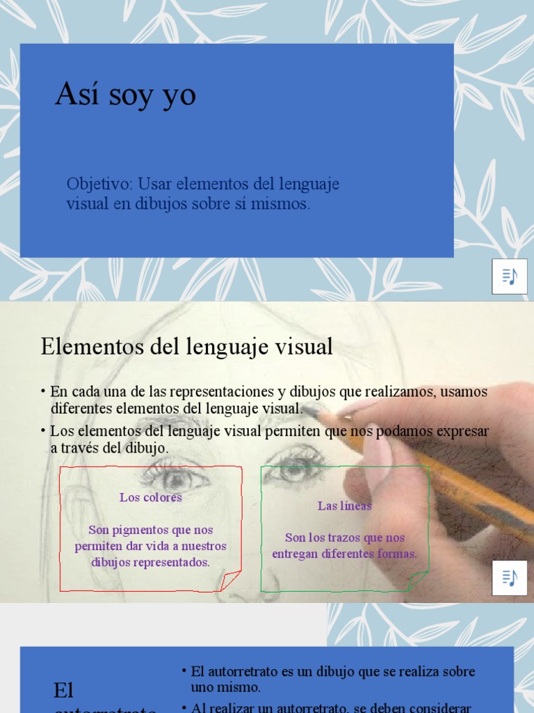 Autorretrato 2º Con Audio | PDF | Dibujo | Pinturas