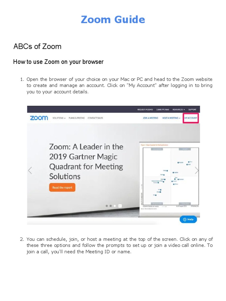 Zoom Guide | PDF | Computer Mediated Communication | System Software