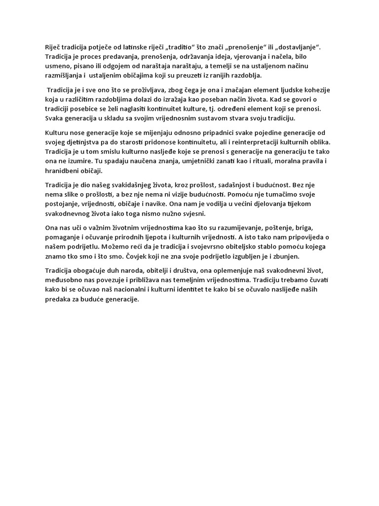 Tradicija | PDF