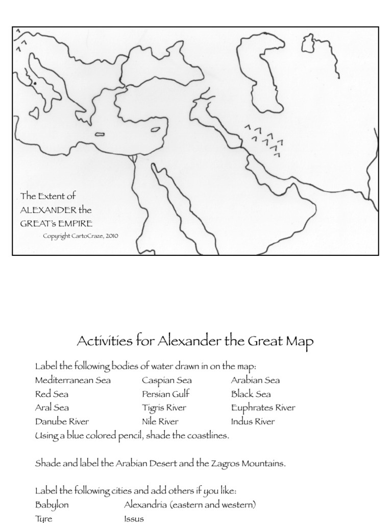 Alexander The Great Map | PDF