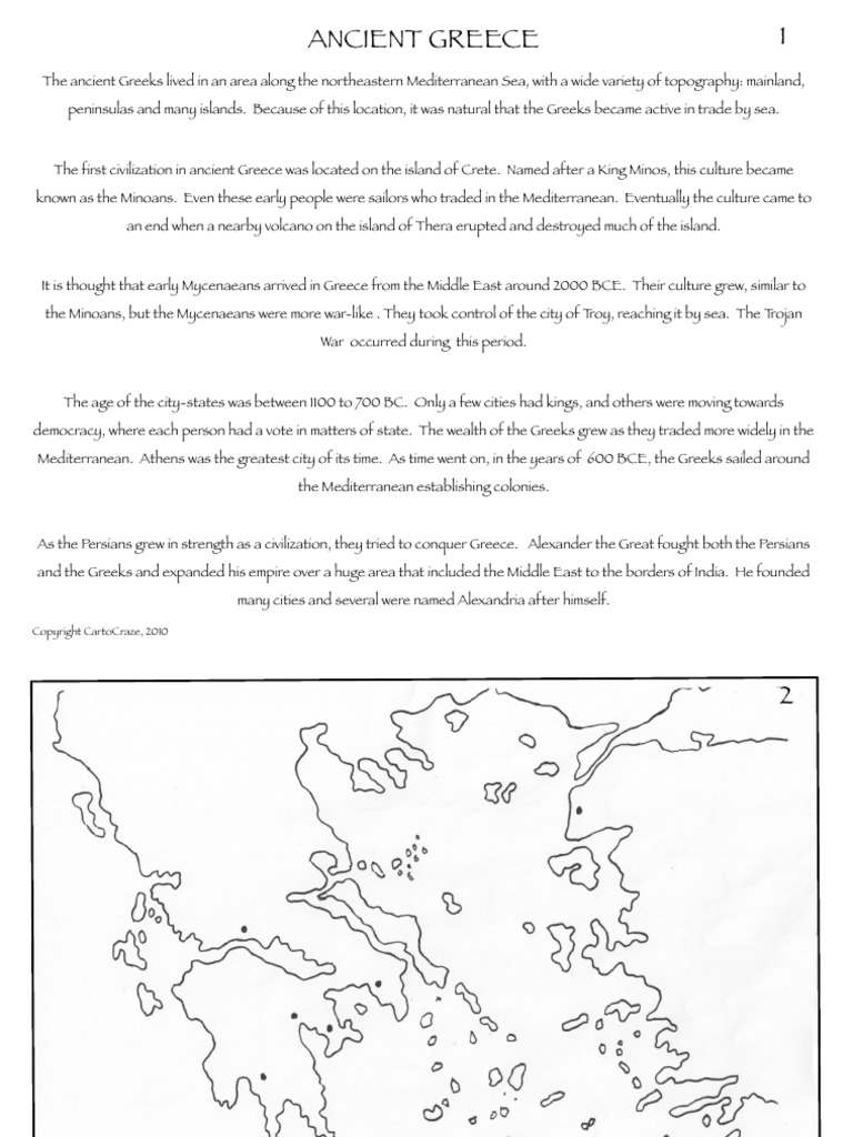 Ancient Greece Map | PDF | Ancient Greece | Greece