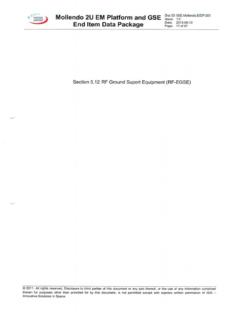 RF Ground Support Equipment (RF-EGSE) | PDF