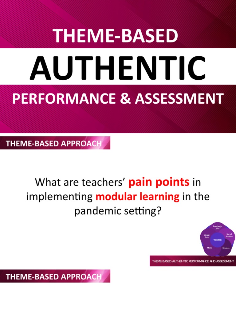Theme-Based Assessment Overview | PDF | Learning | Teachers