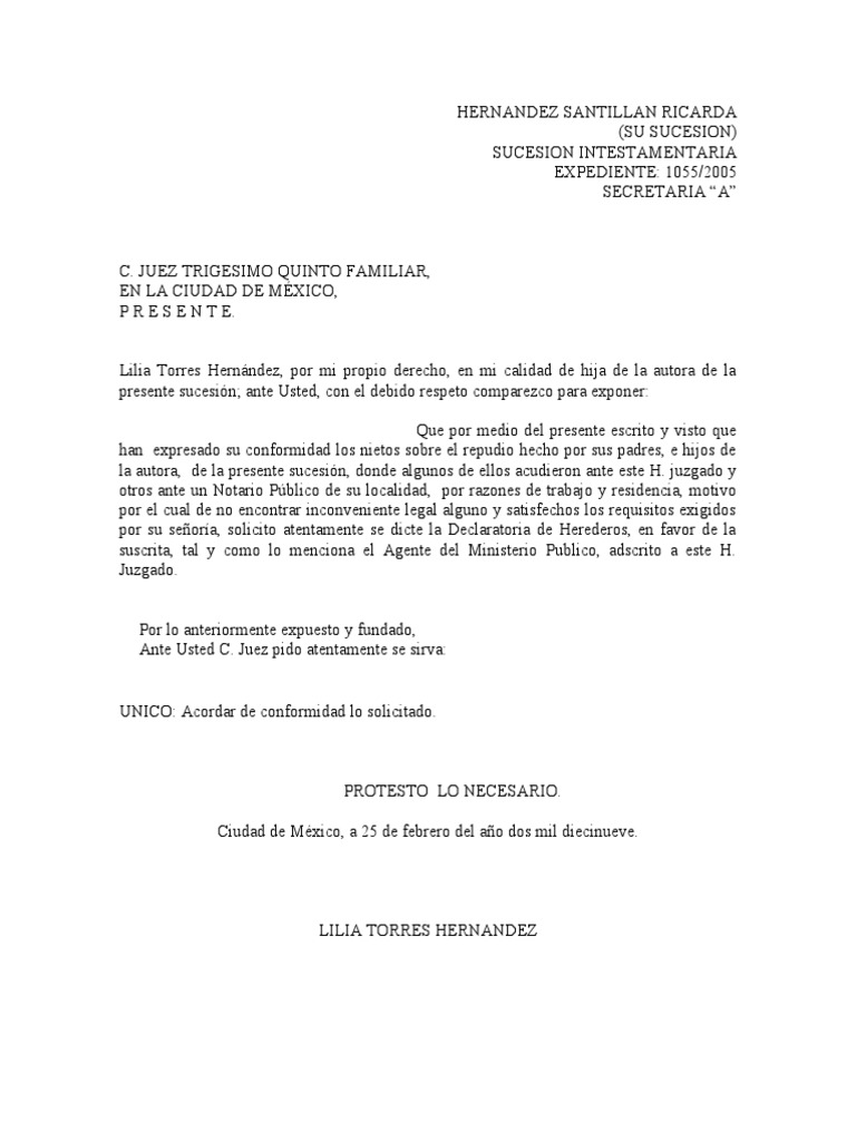 Escrito Repudio | PDF