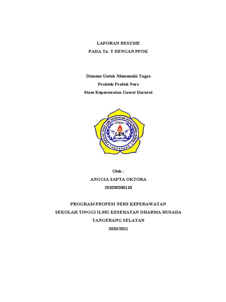 Resume Penyakit Paru Obstruktif Kronik | PDF | Pengembangan Diri ...