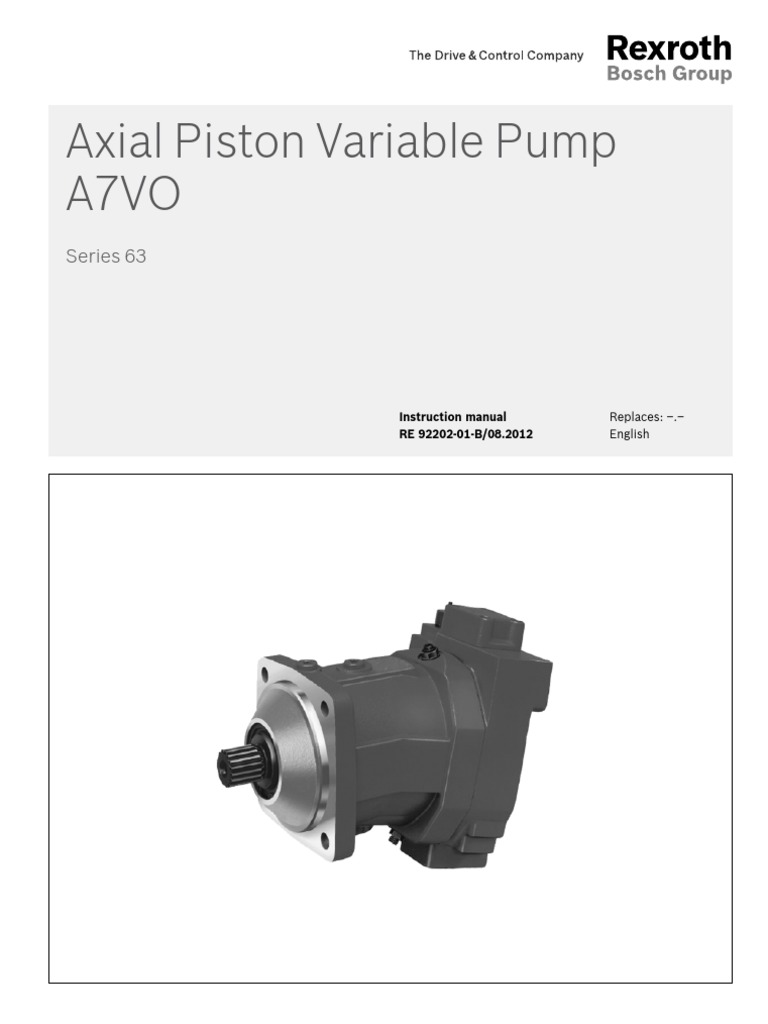 A7vo Maintenance | PDF | Pump | Leak