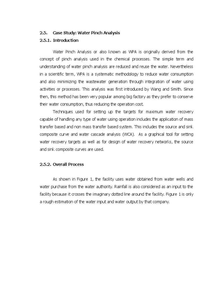 Case Study - Water Pinch Analysis | PDF | Environment | Water