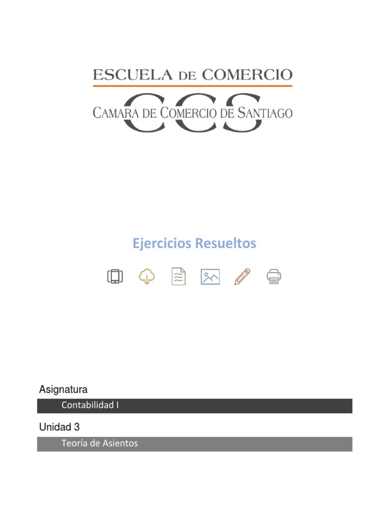 Contabilidad I U3 Material Complementario Ejercicios Resueltos | PDF | Cheque | Bancos