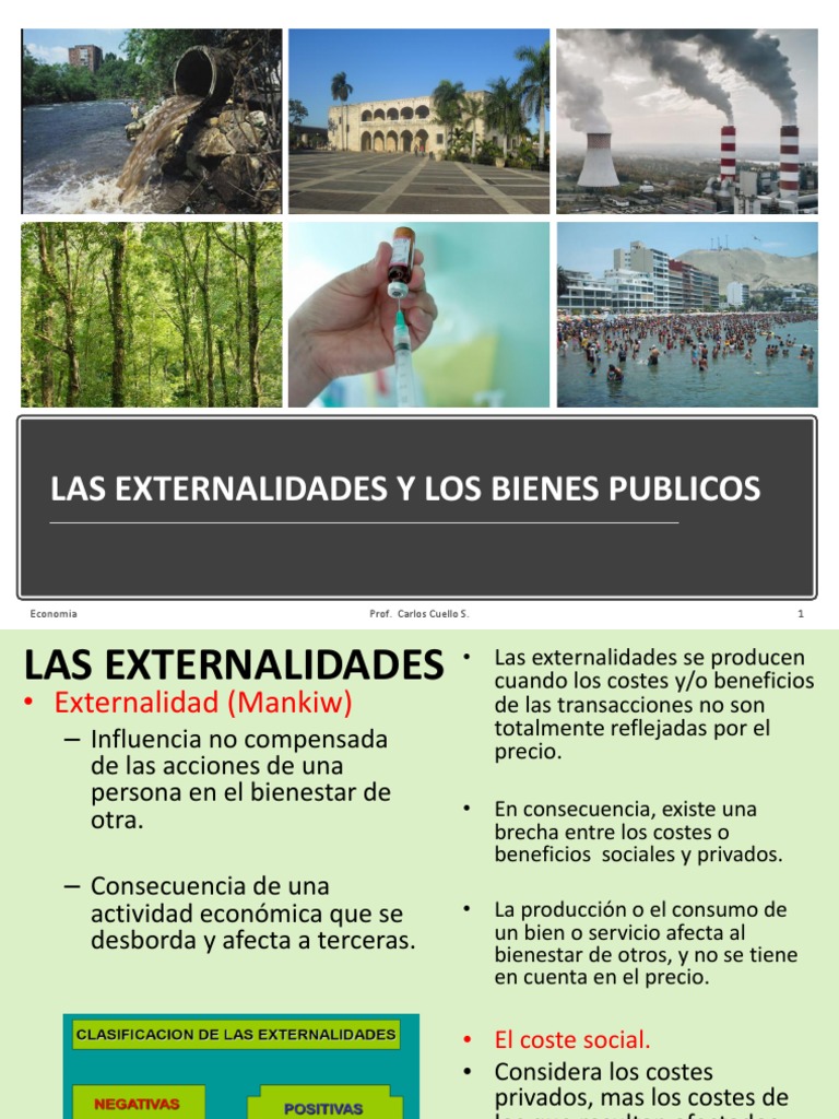Las Externalidades y Los Bienes Publicos | PDF | Exterioridad | Bienes