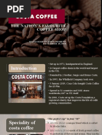 Costa Coffee Marketing Strategy Overview | PDF | Retail | Supply Chain
