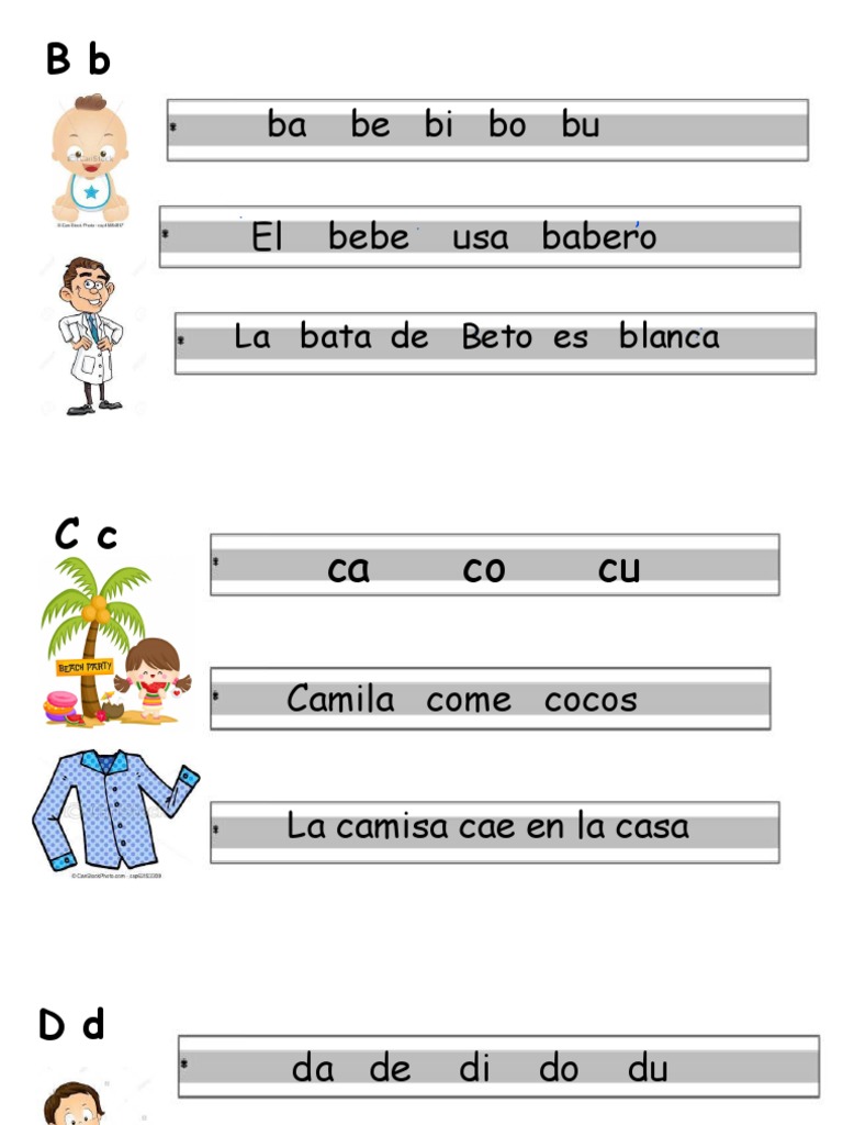 Repaso-Consonantes B-C-D-F | PDF