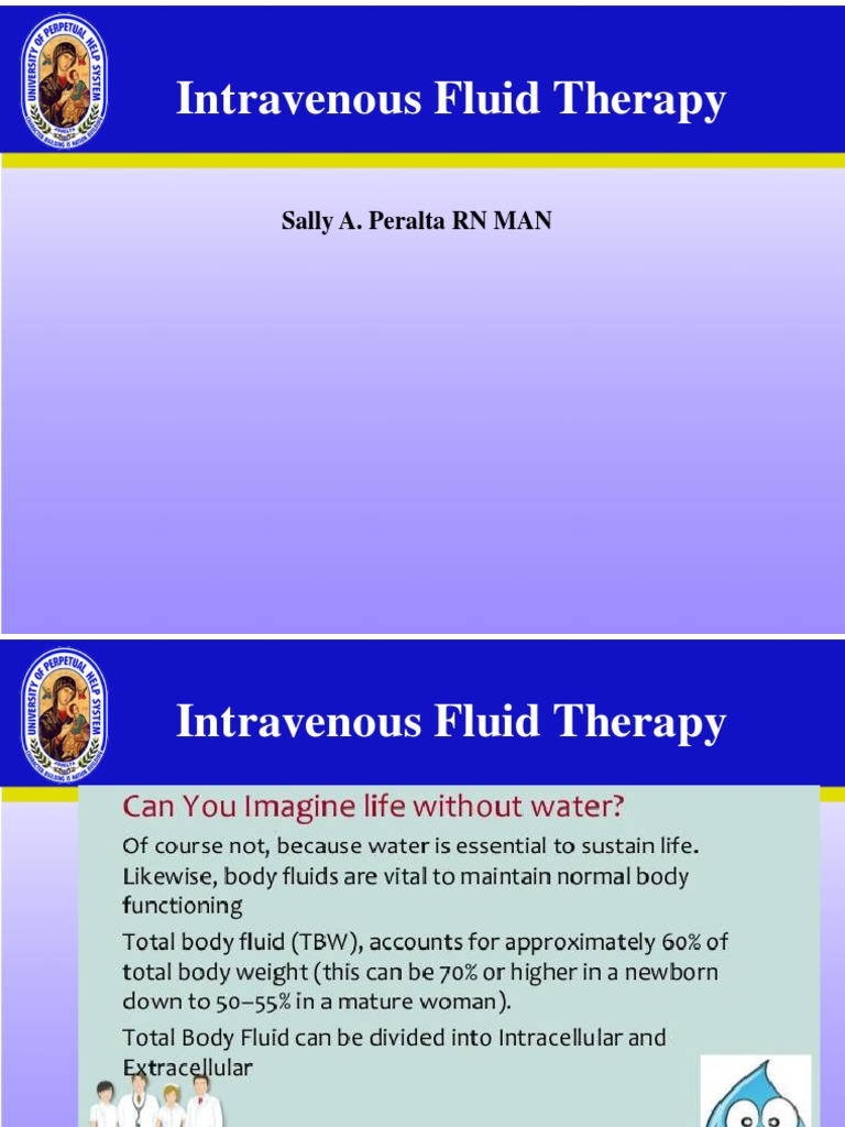 IV Fluid Therapy | PDF | Intravenous Therapy | Physiology