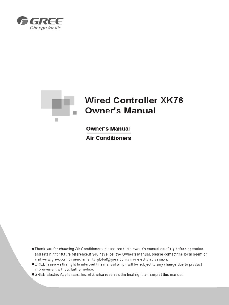 Wired Controller XK76 Owner's Manual | PDF