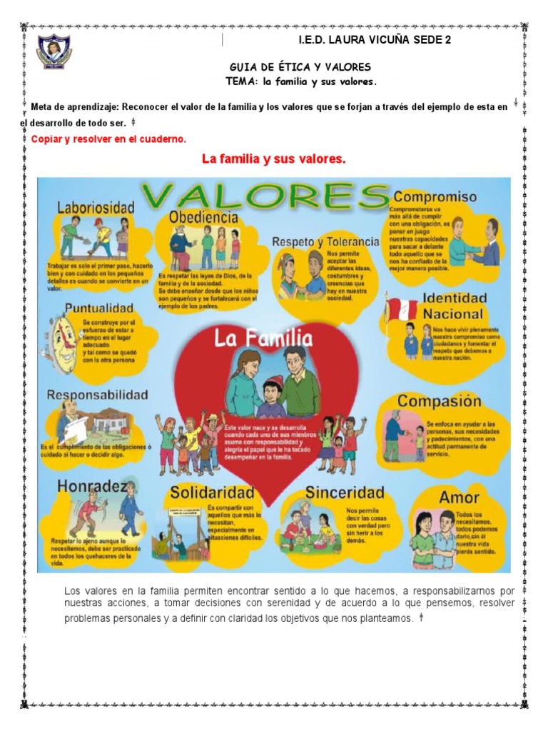 Etica Familia y Valores | PDF
