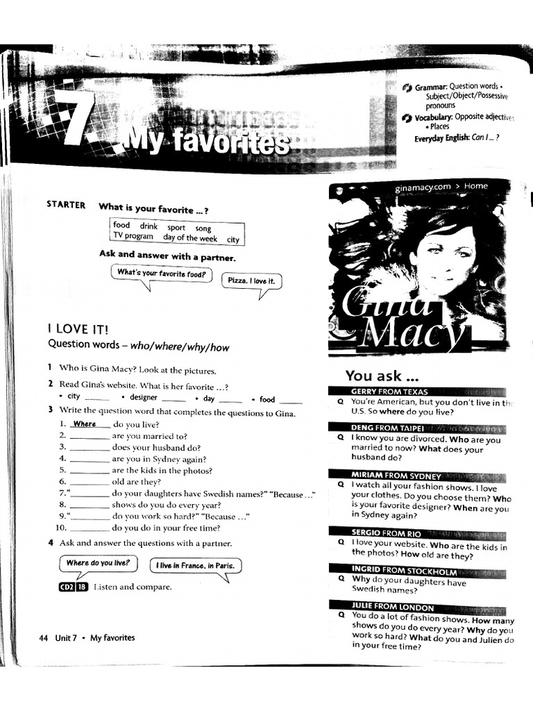 Starter Unit 7 | PDF