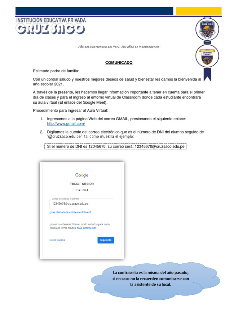 Comunicado N°1 (Antiguos) | PDF