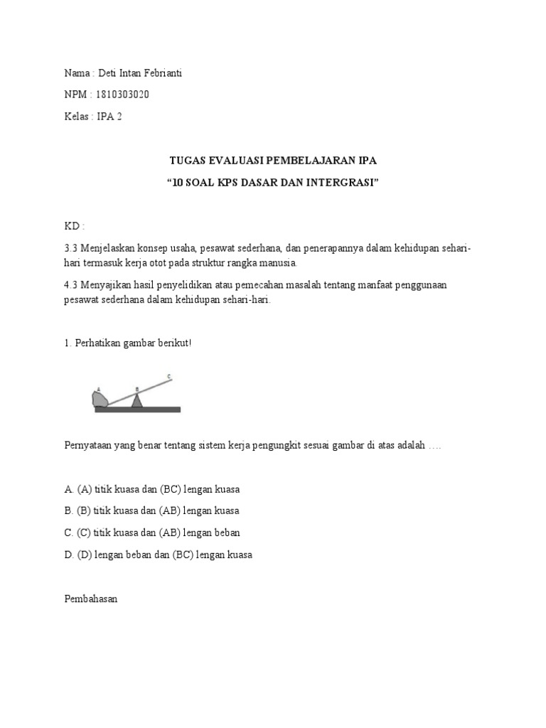 Konsep Usaha dan Pesawat Sederhana | PDF