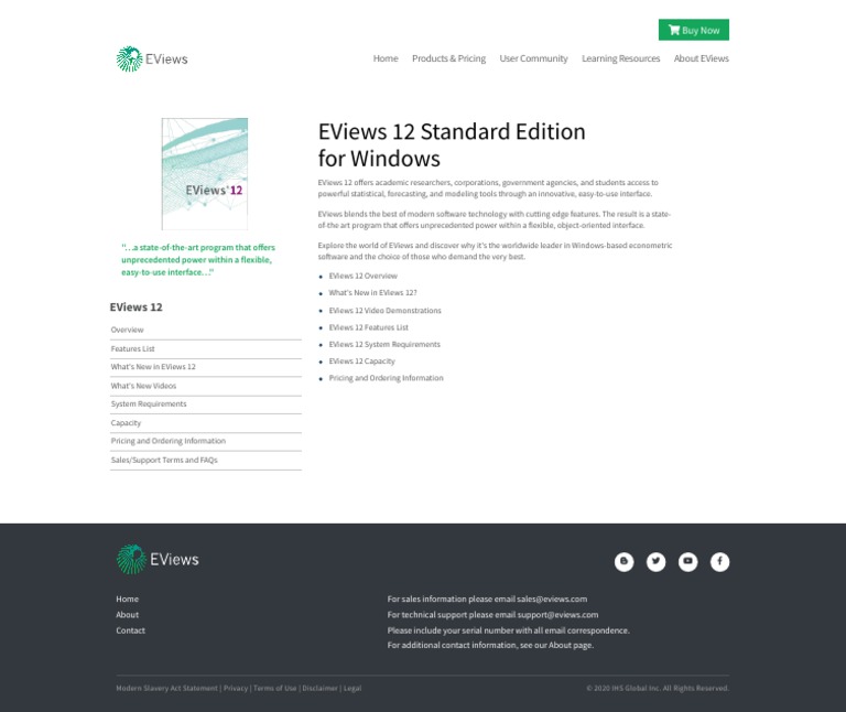 Eviews 12 Standard Edition For Windows | PDF | Computer Science ...