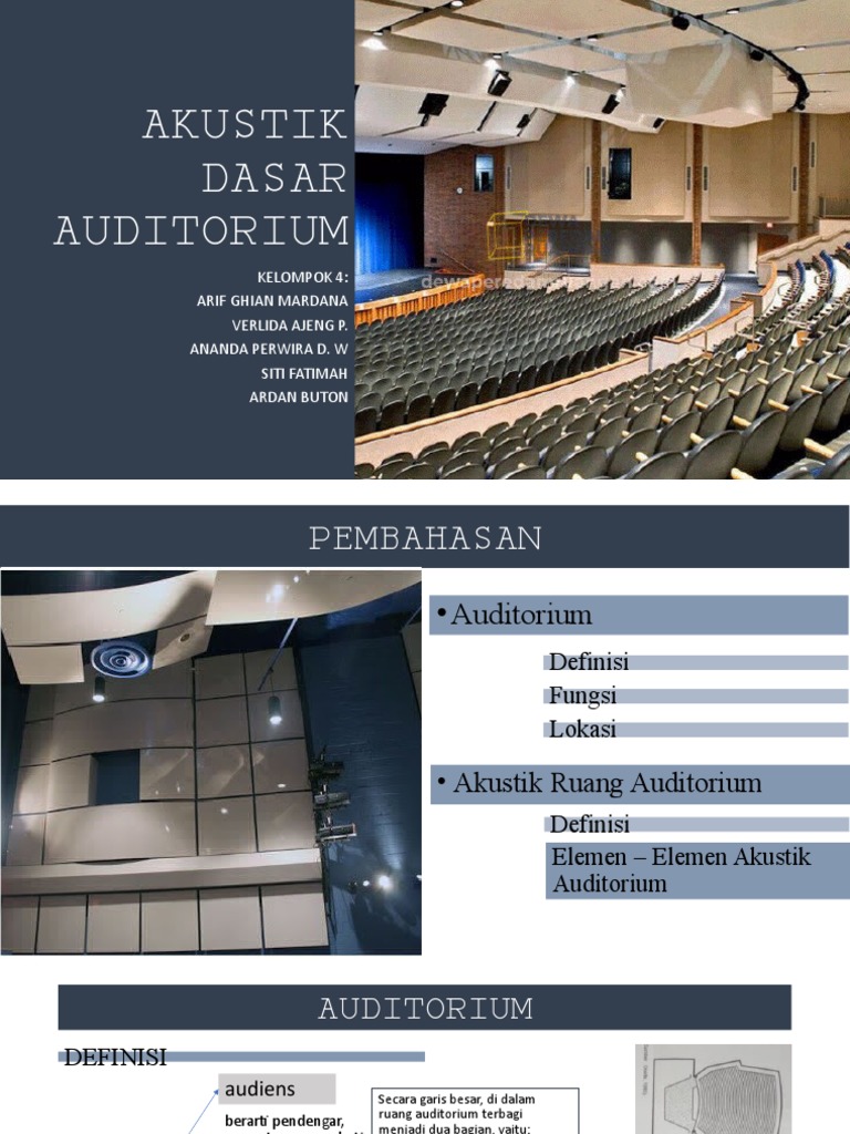 Akustik Interior Auditorium | PDF