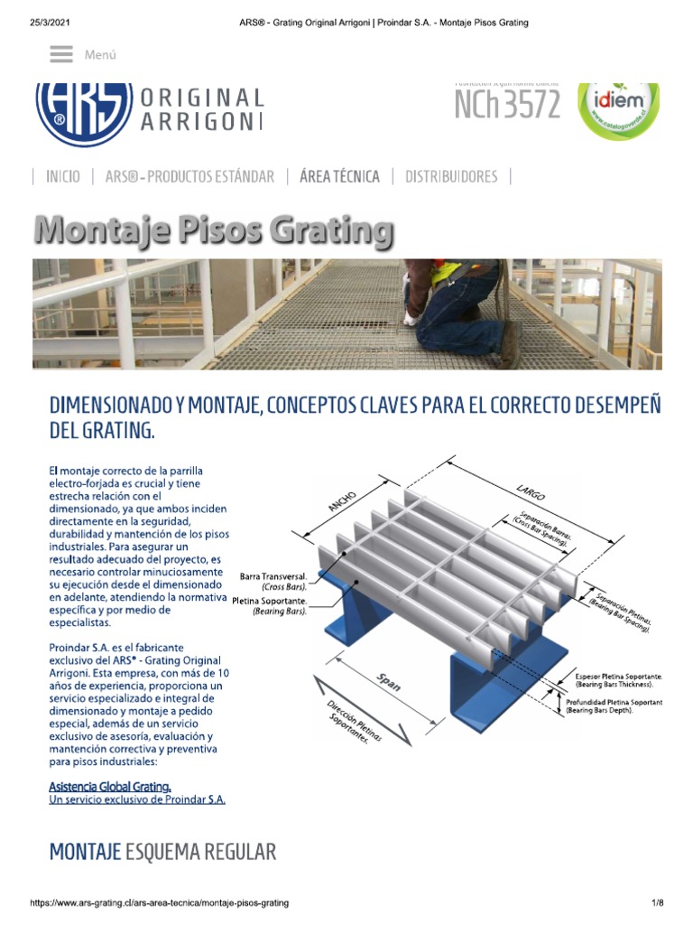 Montaje de Grating | PDF
