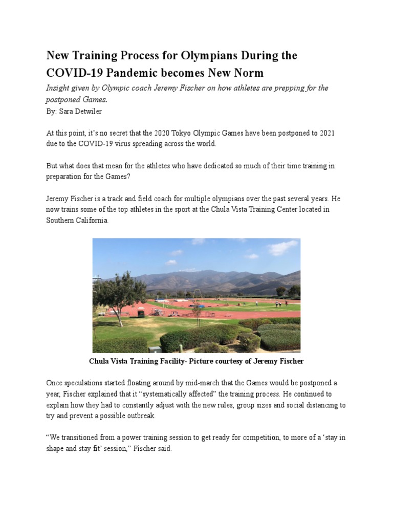 Olympic Article - Jeremy Fischer | PDF | Sports