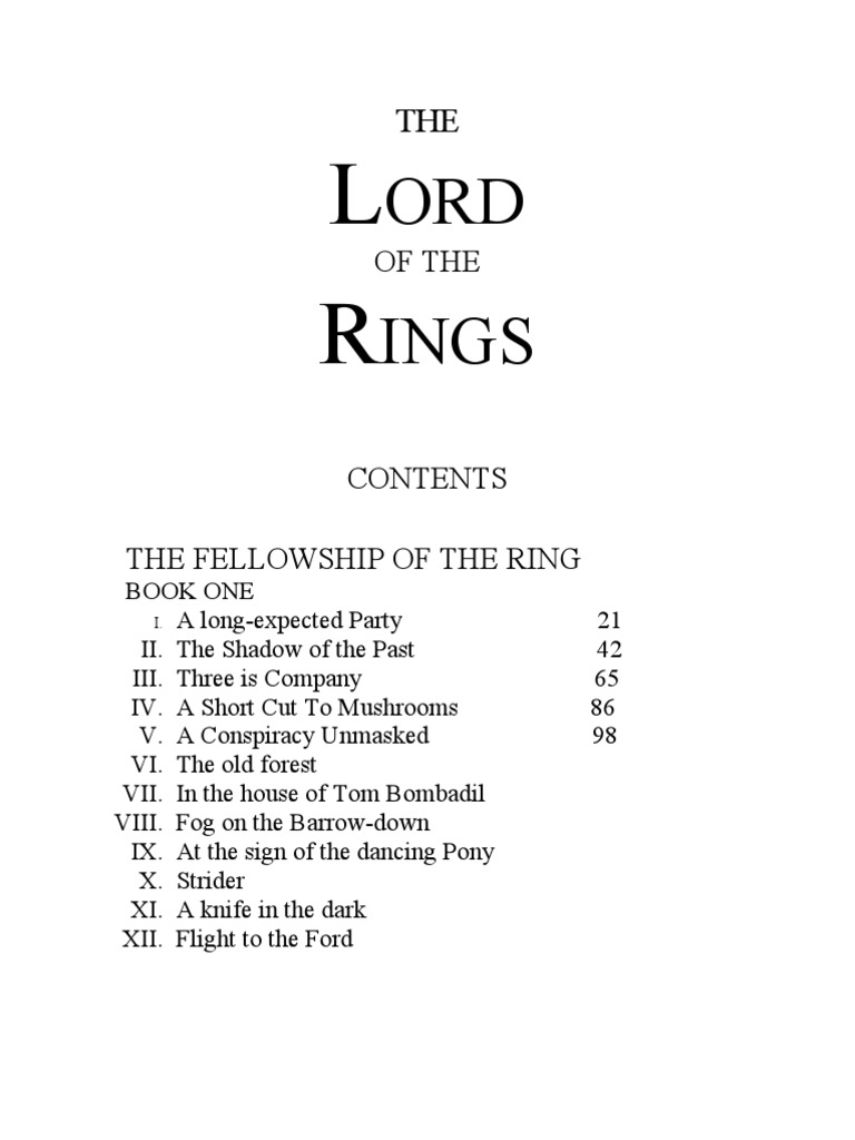 The Lord of The Rings | PDF | Middle Earth | J. R. R. Tolkien