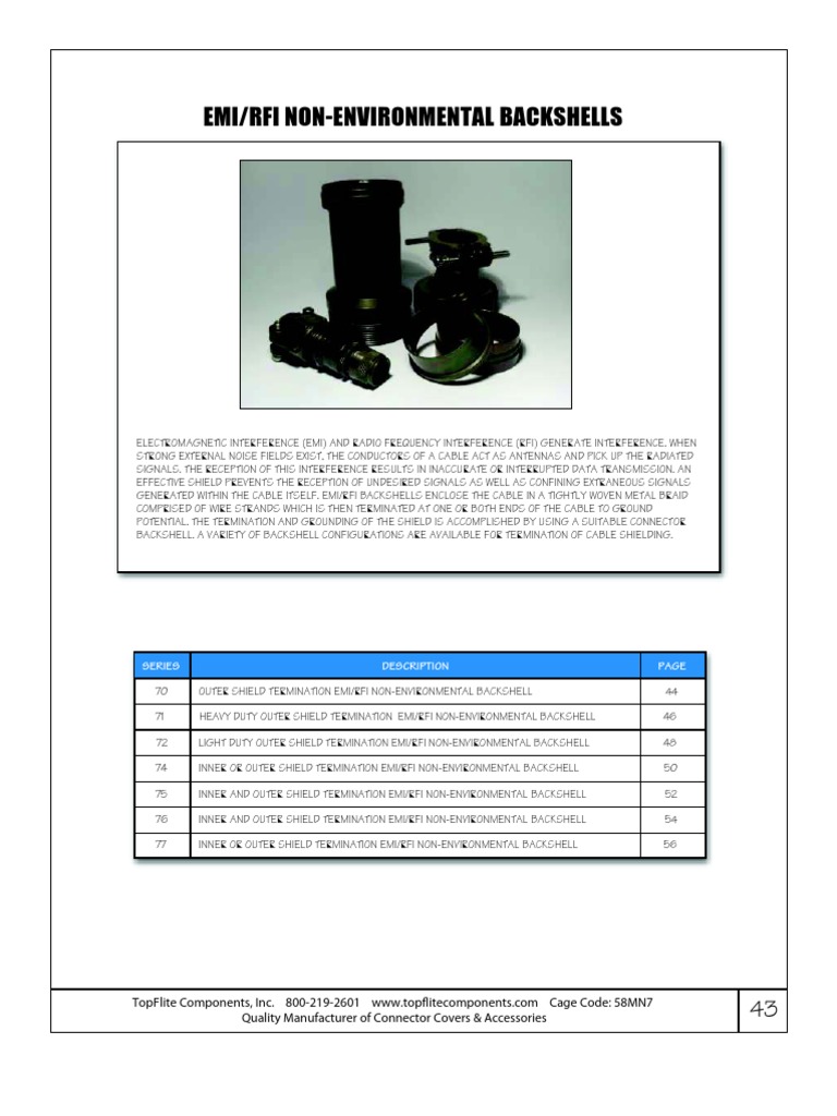 EMI/RFI Backshell Termination Guide | PDF | Coaxial Cable ...