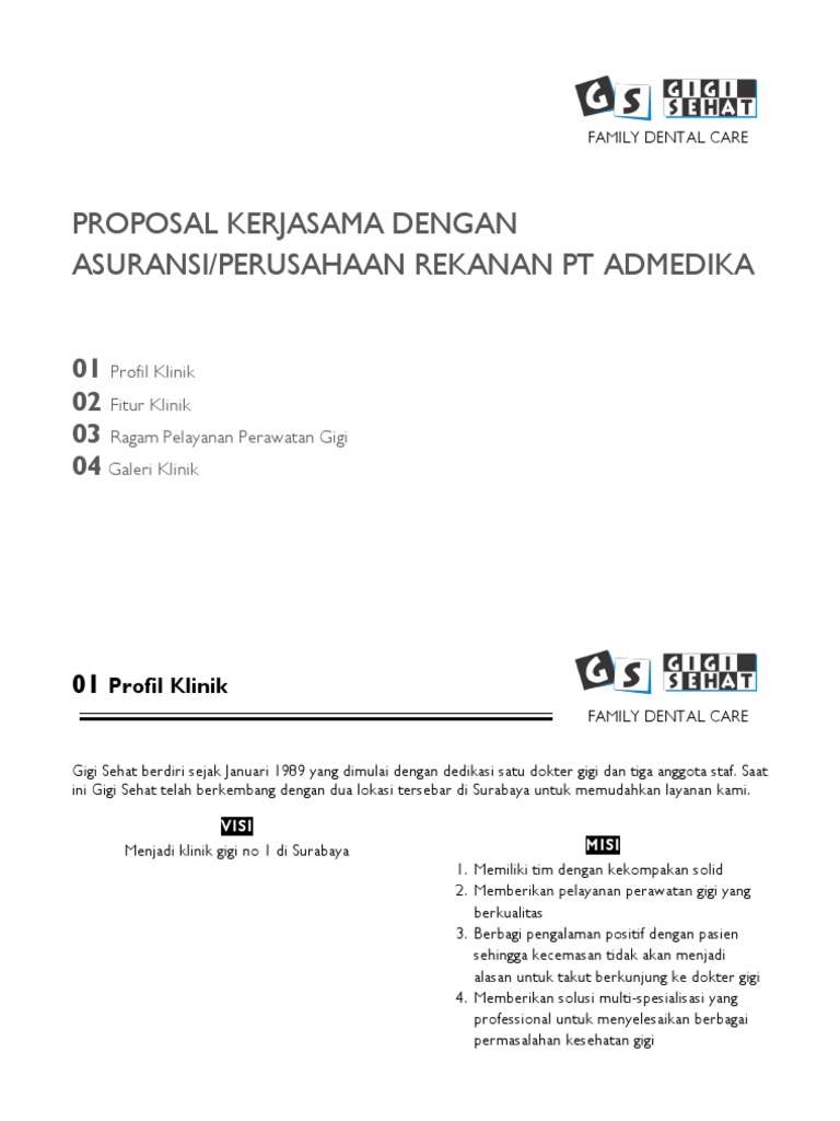 Proposal Ke Rekanan Admedika | PDF