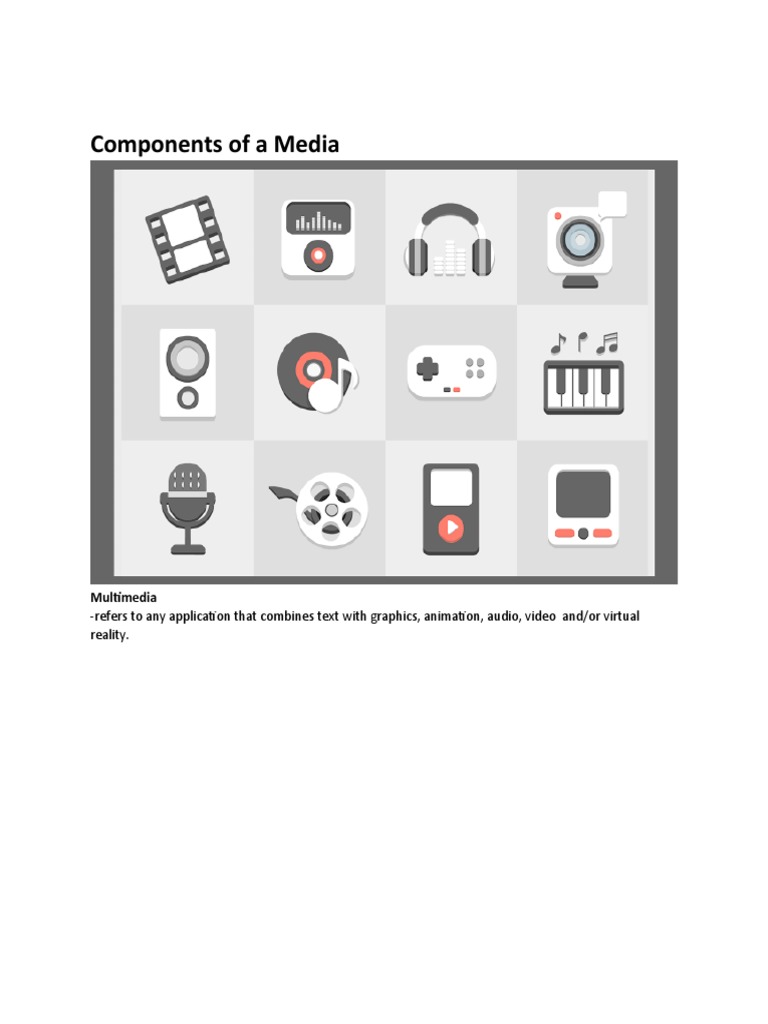 Multimedia Components Explained | PDF