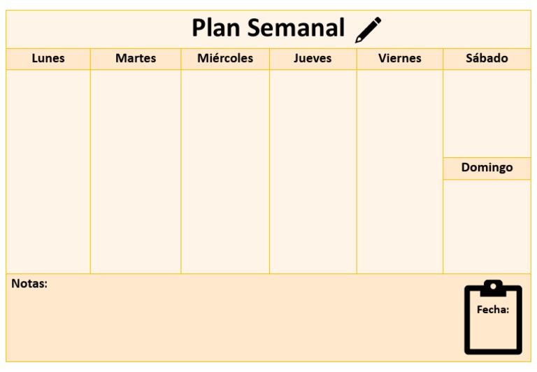 Plan Semanal | PDF