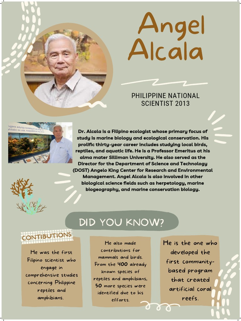 Angel Alcala: Philippine National Scientist 2013 | PDF