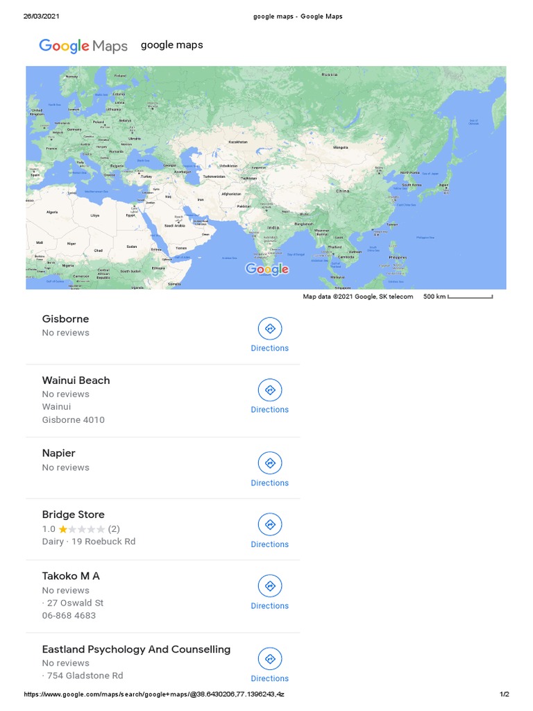 Google Maps - Google Maps2 | PDF